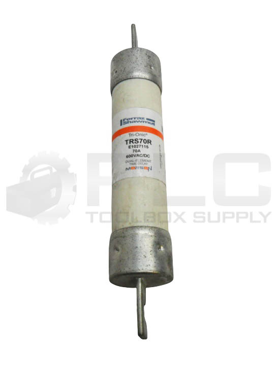 LOT OF 3 FERRAZ SHAWMUT TRS70R TRI-ONIC FUSE 70A 600V AC/DC - PLC ...