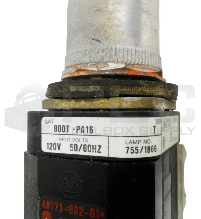 ALLEN BRADLEY 800T-PA16 /T PUSH BUTTON W/ GUARD W/ 40171-002-01 W/ 800T-XA /D - PLC Toolbox Supply