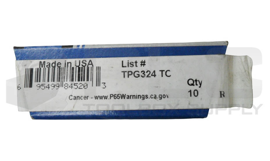 NEW BOX OF 10 APT TPG324 TC CARBIDE INSERTS - PLC Toolbox Supply