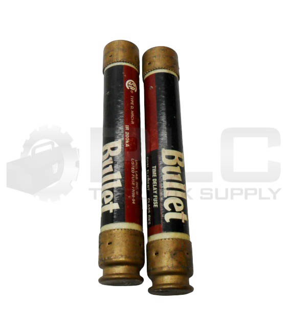 LOT OF 2 BULLET ECSR30 TIME DELAY FUSE 30A 600VAC - PLC Toolbox Supply