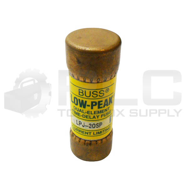 LOT OF 4 BUSSMANN LPJ-30SP LOW PEAK FUSE 30A 600VAC - PLC Toolbox Supply