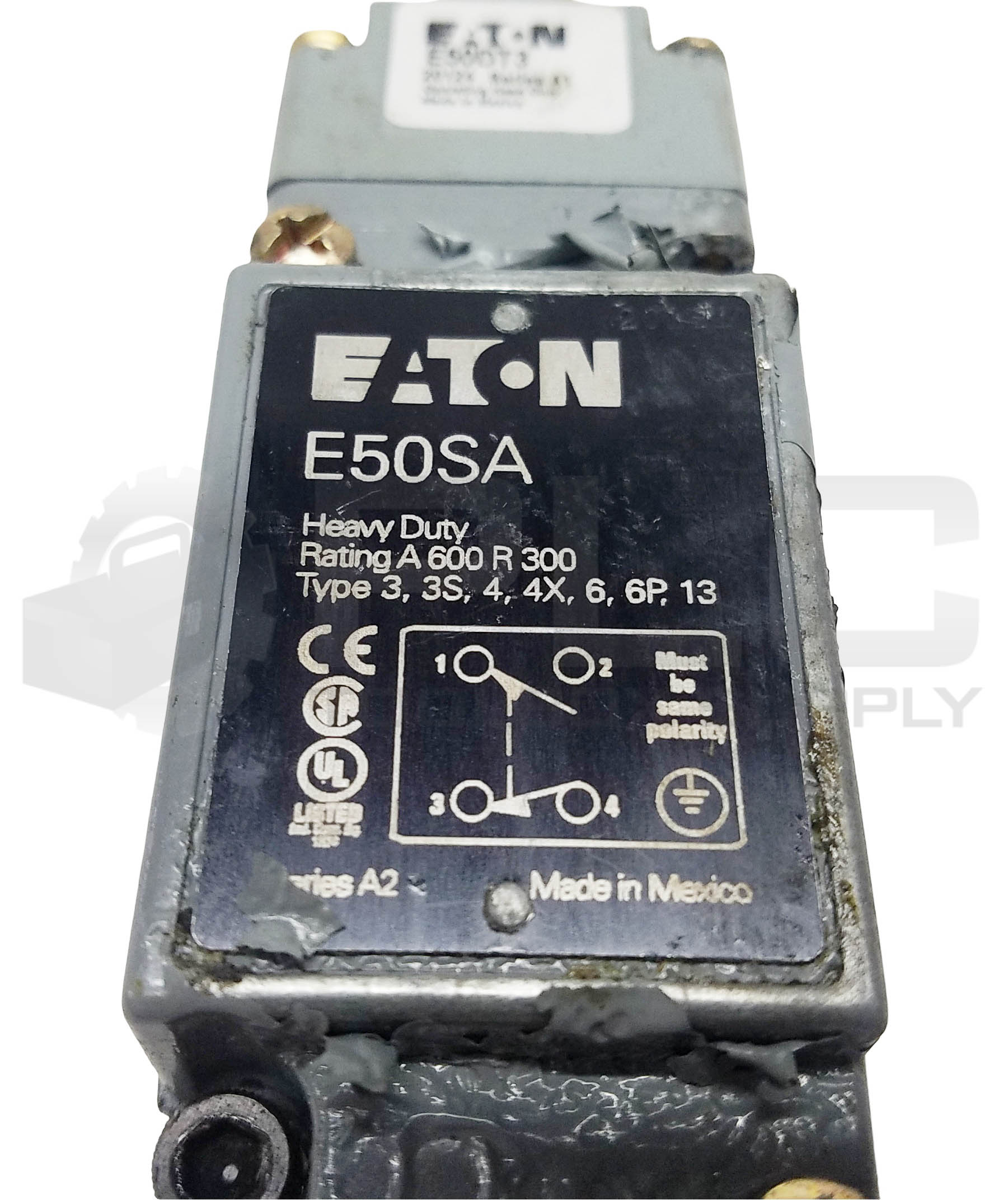 EATON E50SA /A2 LIMIT SWITCH w/ E50DT3 /A1 OPERATING HEAD - PLC Toolbox ...