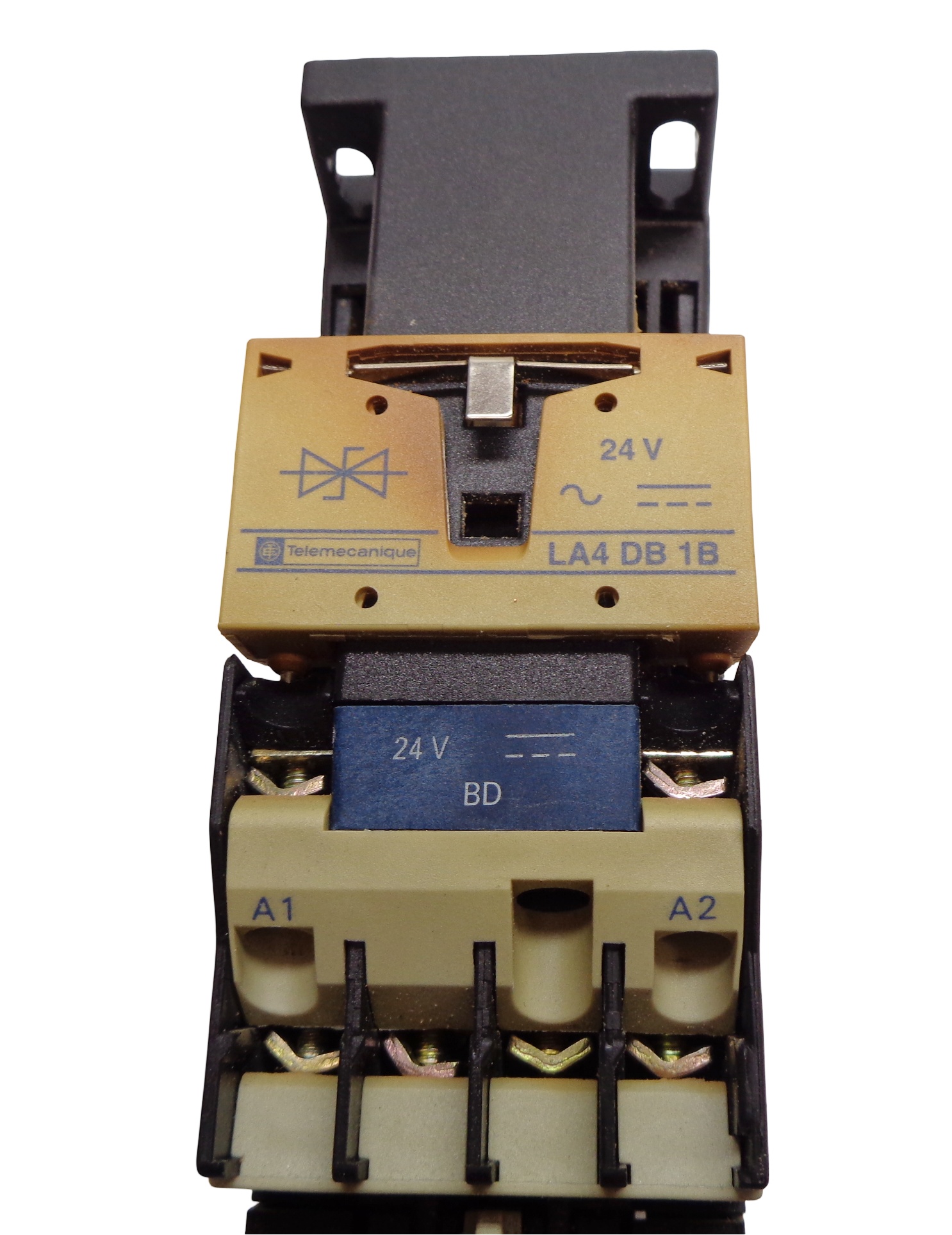 TELEMECANIQUE CA3DN62BDREQ3548G6 CONTROL RELAY 24VDC W/ LA4 DB 1B *READ* - PLC Toolbox Supply