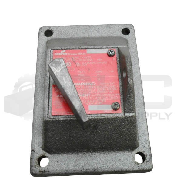 NEW CROUSE HINDS DSD933 CONTROL ASSEMBLY COVER 120VAC 20A - PLC Toolbox Supply