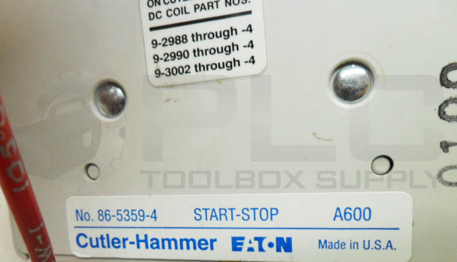 NEW EATON CUTLER HAMMER 86-5359-4 SELECTOR SWITCH - PLC Toolbox Supply