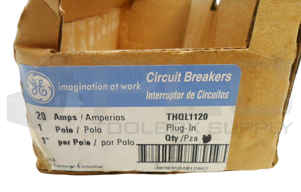 NEW BOX OF 8 GENERAL ELECTRIC THQL1120 CIRCUIT BREAKER 1 POLE 20A *READ ...