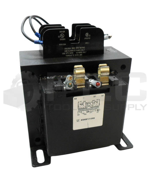MICRON IMPERVITRAN B500BTZ13RB CONTROL TRANSFORMER W/ 30312R FUSE ...