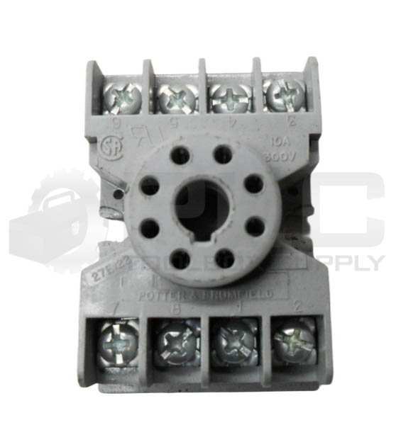 LOT OF 7 POTTER & BRUMFIELD 27E122 RELAY SOCKET 10A 300V - PLC Toolbox ...