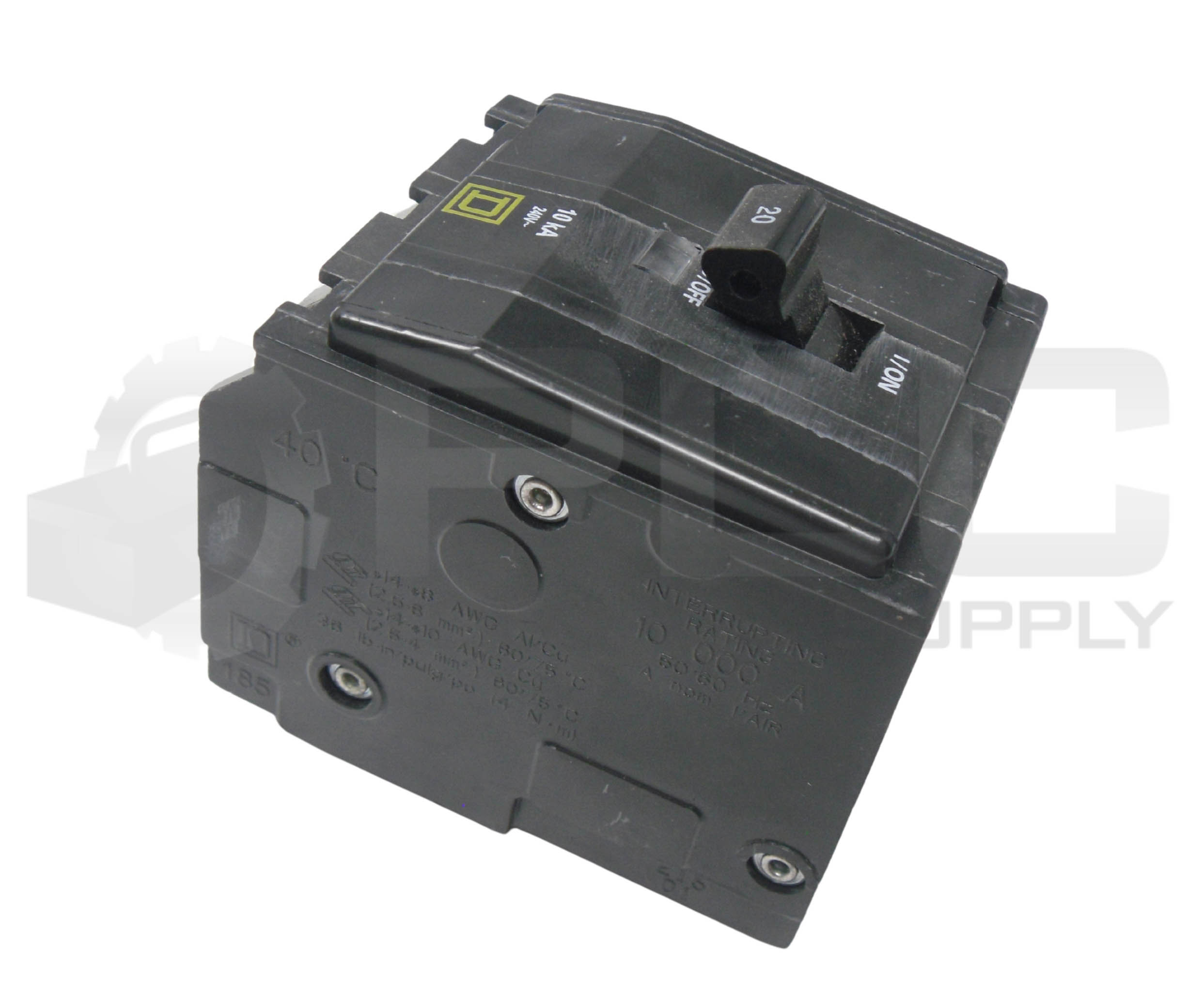 SQUARE D QO320 3 POLE CIRCUIT BREAKER 20A 50/60HZ - PLC Toolbox Supply