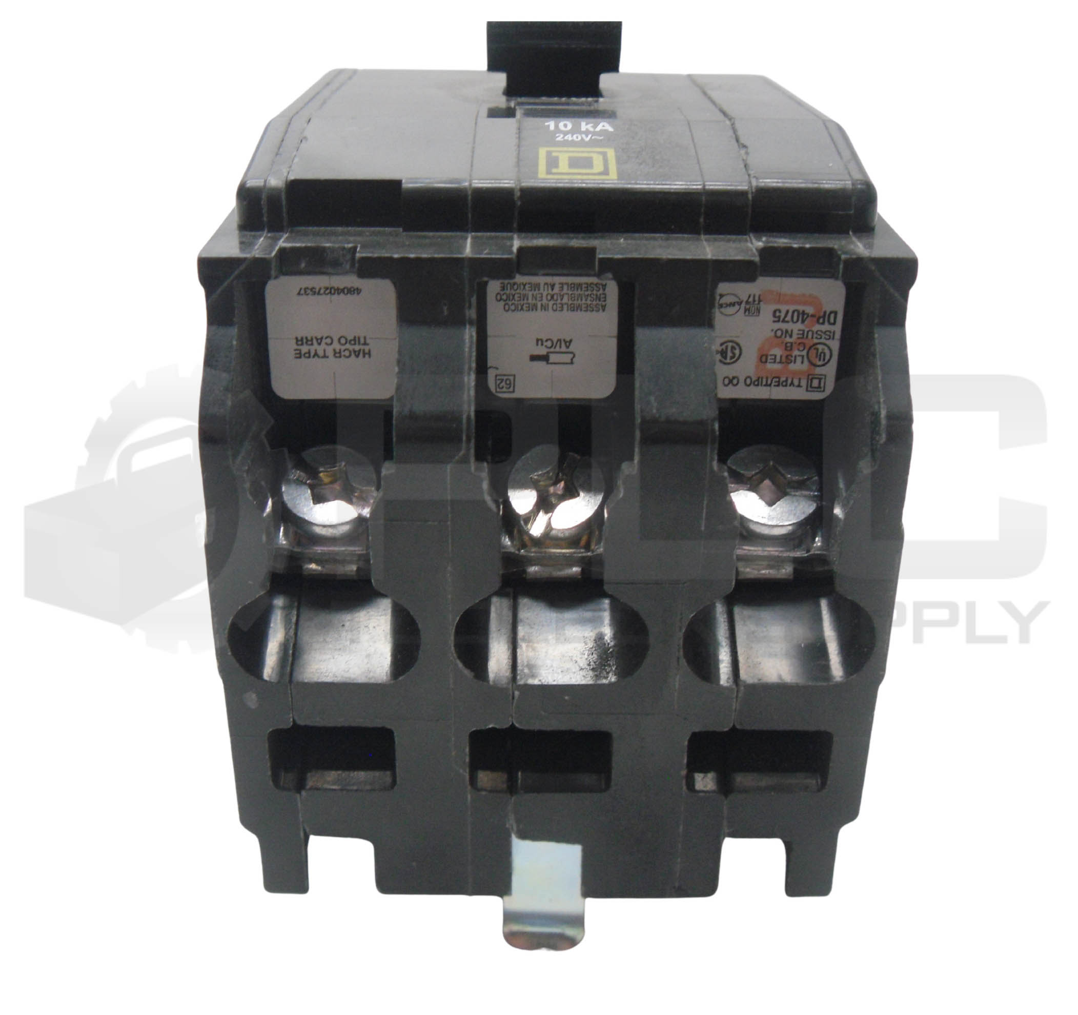 SQUARE D QO320 3 POLE CIRCUIT BREAKER 20A 50/60HZ - PLC Toolbox Supply