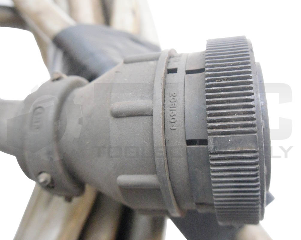 BELDEN 8118 AWM 2919 CORDSET, W/ 206150-1 FEMALE AND MALE AMP CONNECTOR ...