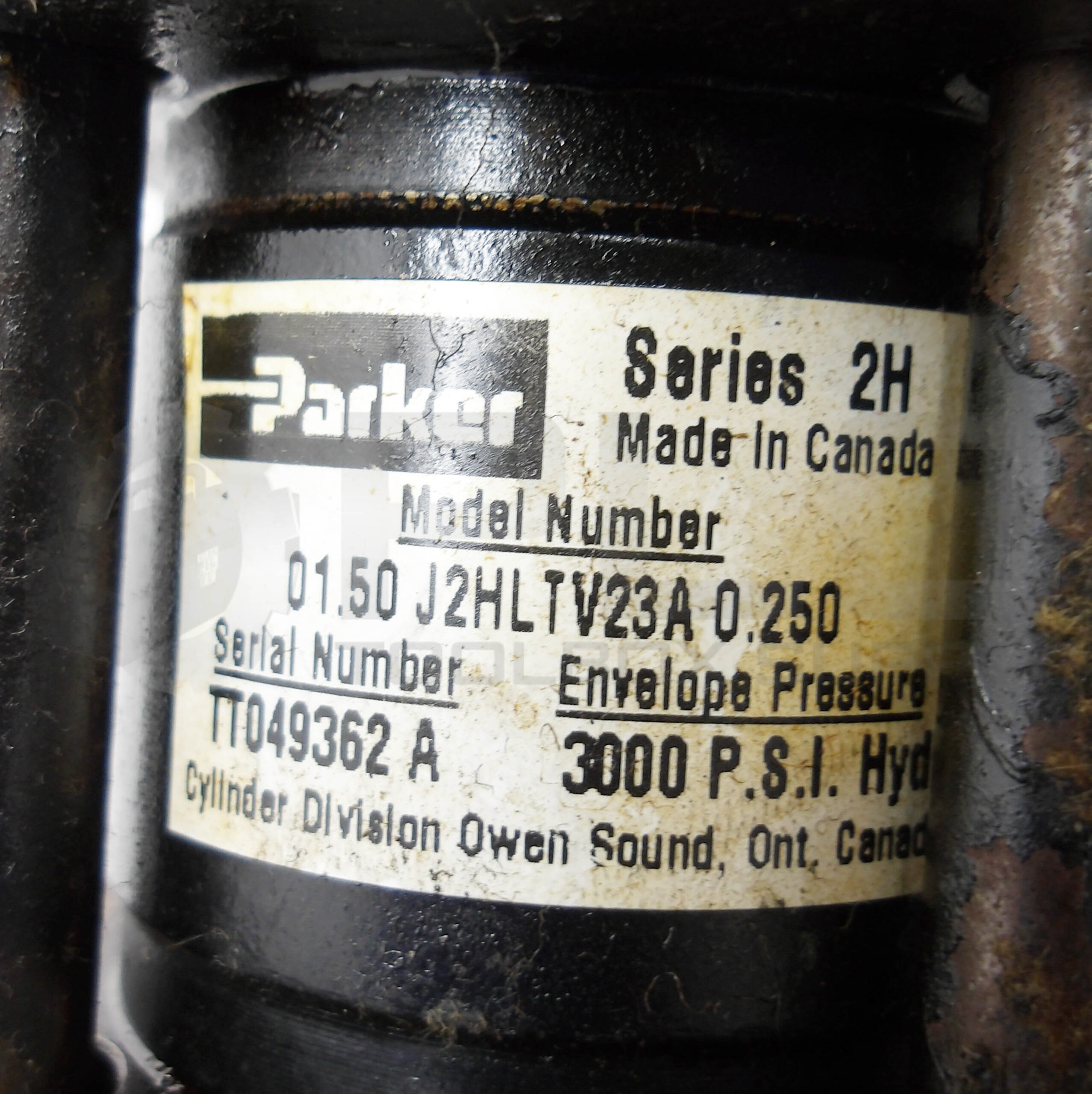 PARKER 01.50 J2HLRV23A 0.250 /2H HYDRAULIC CYLINDER 3000PSI - PLC ...