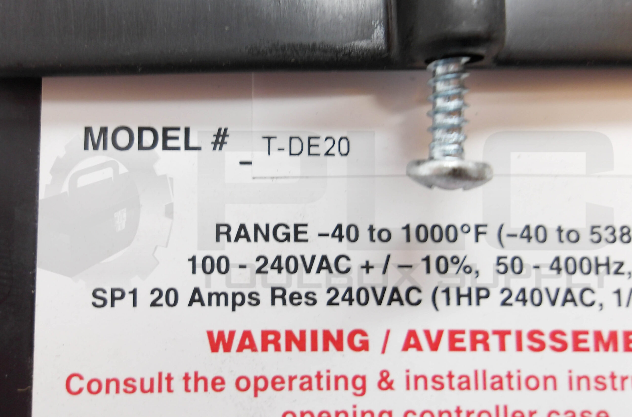 NEW PROCESS TECHNOLOGY T-DE20 DIGITAL TEMPERATURE CONTROLLER *READ* - PLC Toolbox Supply
