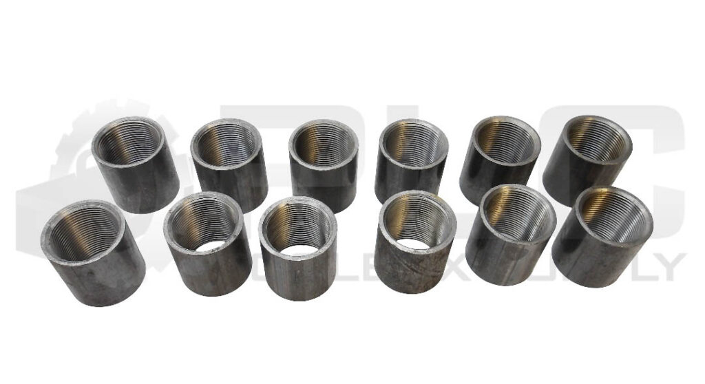 LOT OF 12 NEW 1-1/2″ STEEL COUPLING - PLC Toolbox Supply