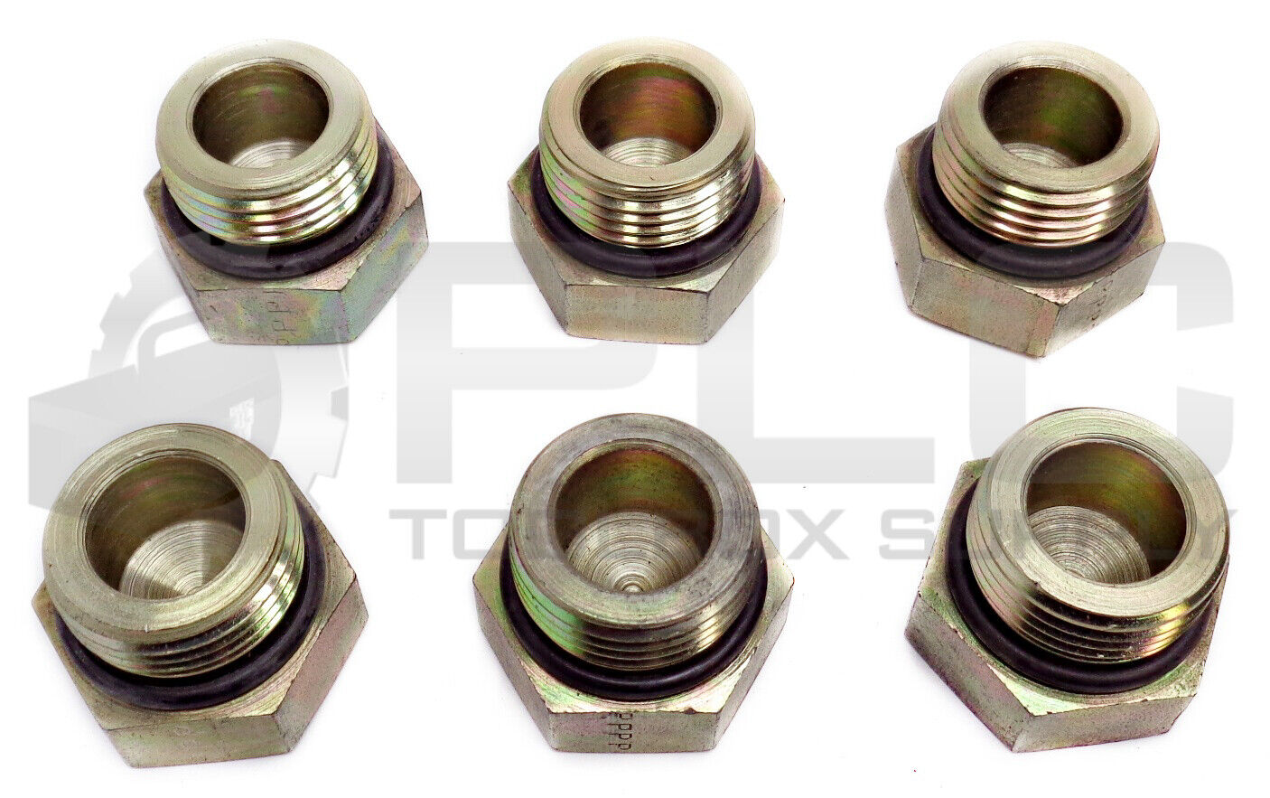 LOT OF 6 NEW PARKER 5/8" ID 1-1/16" OD MALE THREAD END CAP FITTINGS ...