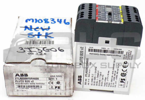NEW ABB 2TLA020070R4600 PLUTO B20 V2 SAFETY-PLC - PLC Toolbox Supply