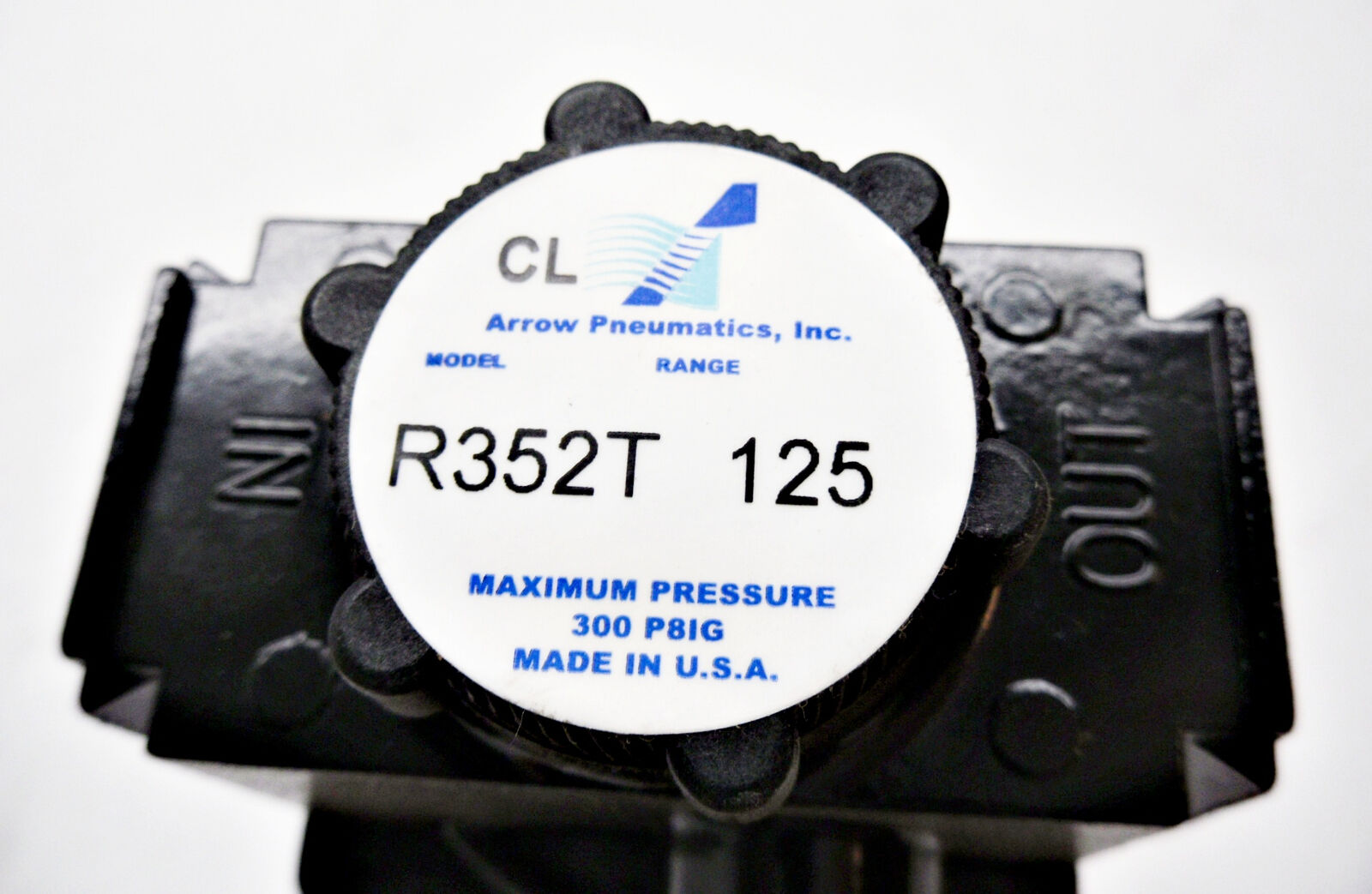 NEW ARROW PNEUMATIC R352T 125 REGULATOR WITH GAUGE - PLC Toolbox Supply