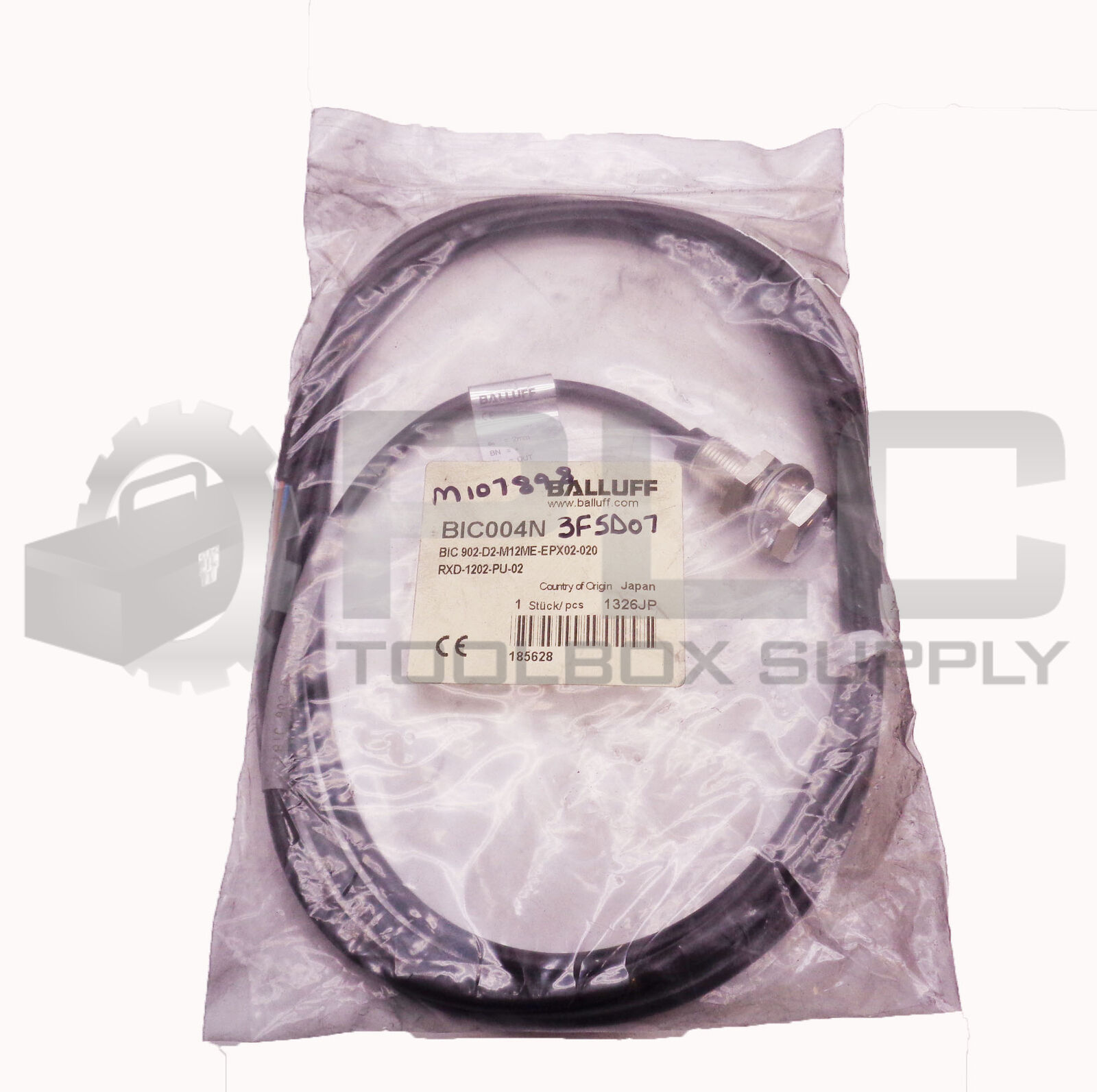 NEW BALLUFF RXD-1202-PU-02 SENSOR CABLE BIC004N, BIC 902-D2-M12ME-EPX02 ...