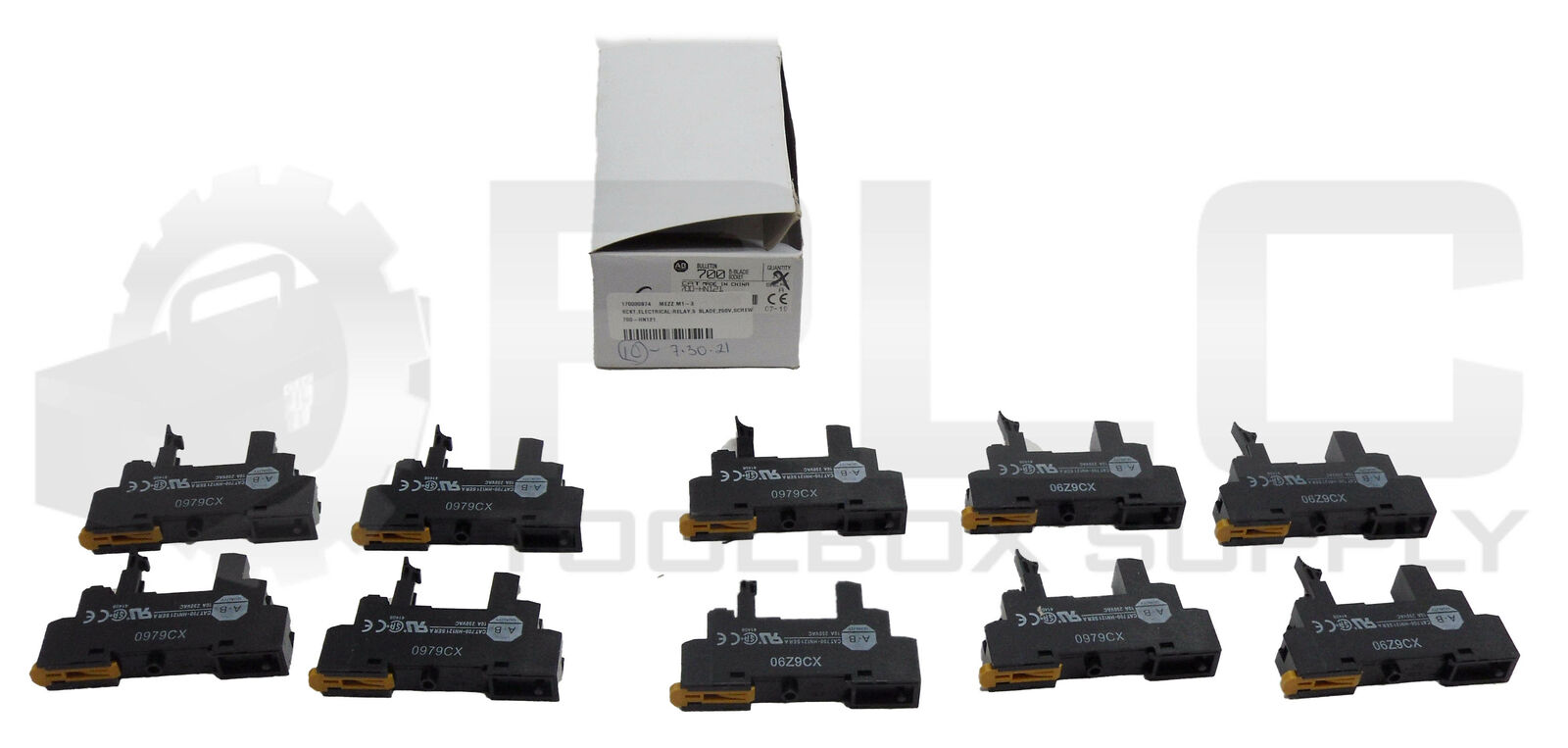 NEW BOX OF 10 ALLEN BRADLEY 700-HN121 /A RELAY SOCKETS 250V 10A - PLC ...