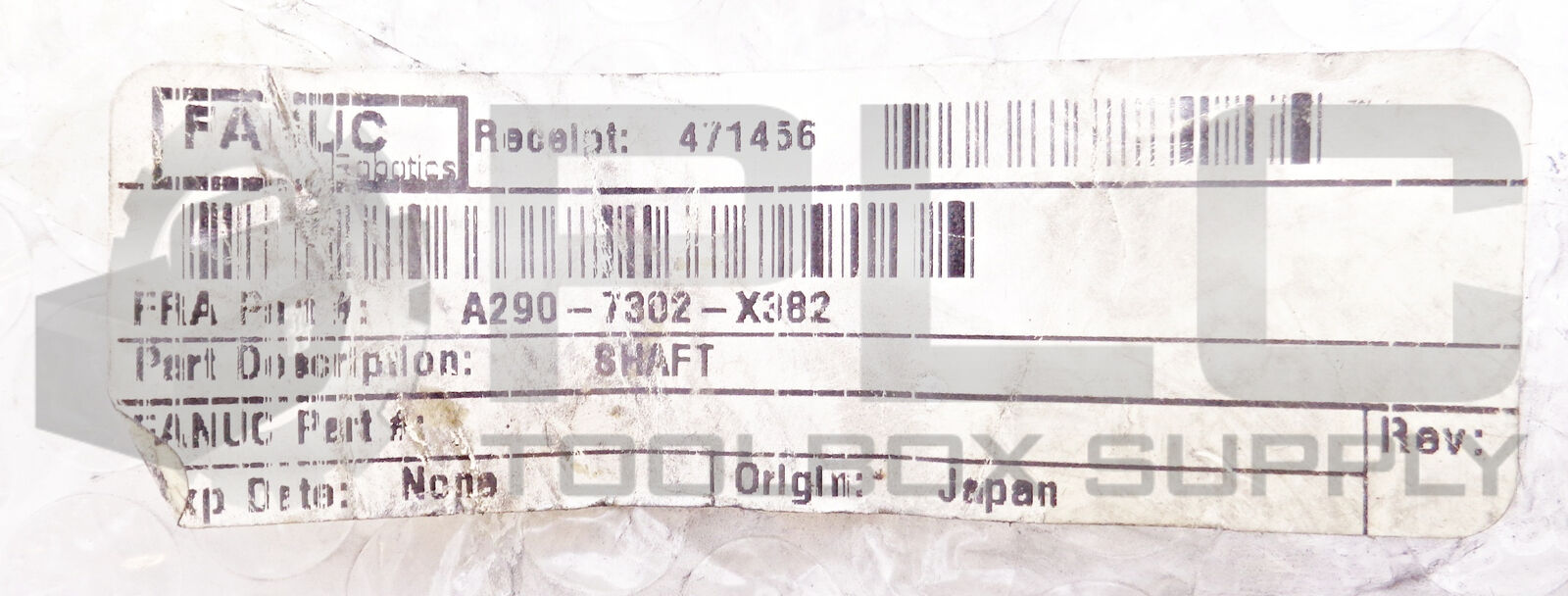 NEW FANUC A290-7382-X382 SHAFT - PLC Toolbox Supply
