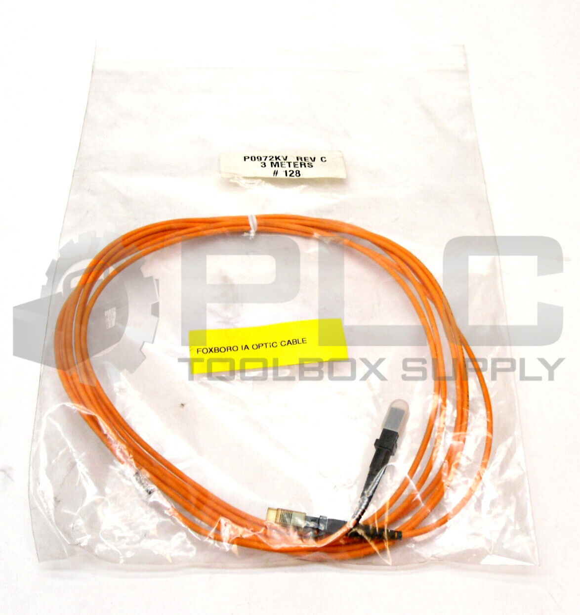 NEW FOXBORO P0972KV REV C IA OPTIC CABLE 3 METERS - PLC Toolbox Supply