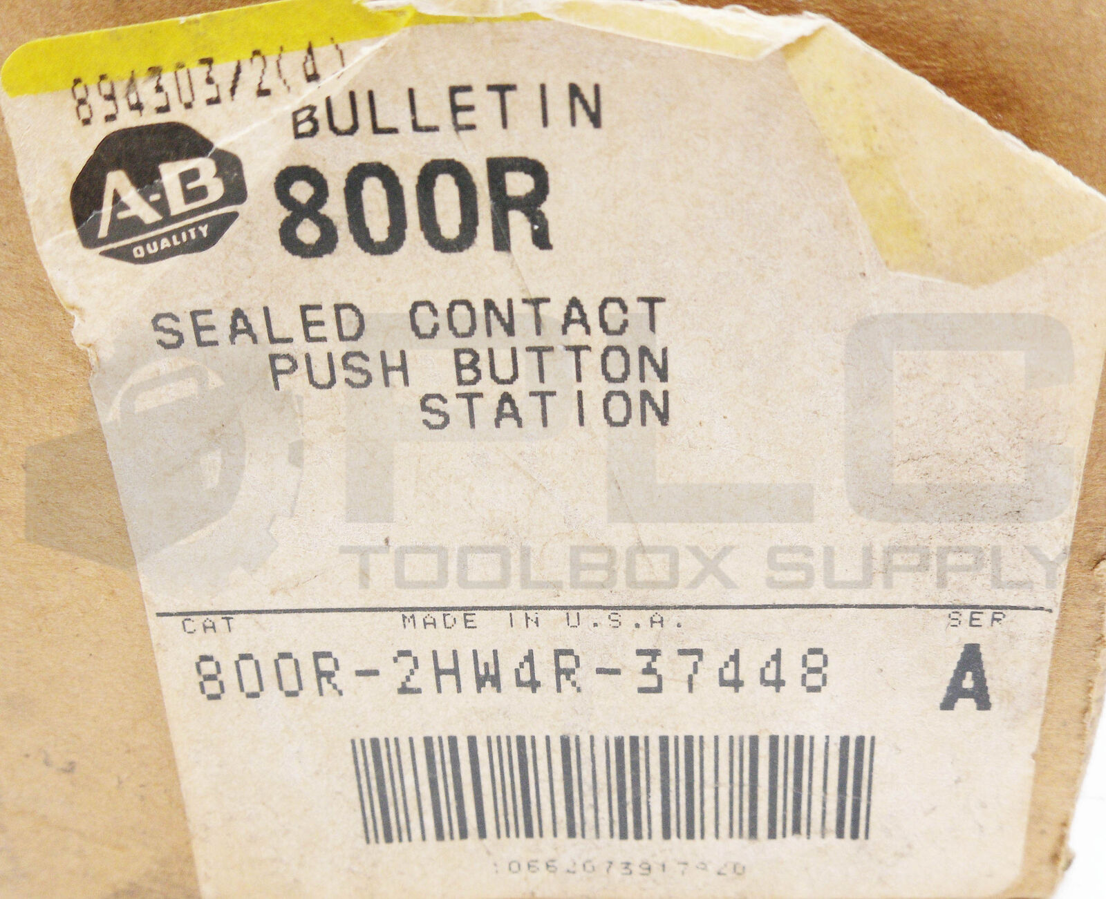 NEW ALLEN BRADLEY 800R-2HW4R-37448 /A PUSH BUTTON STATION W/ 1490-N9 /A HUB - PLC Toolbox Supply