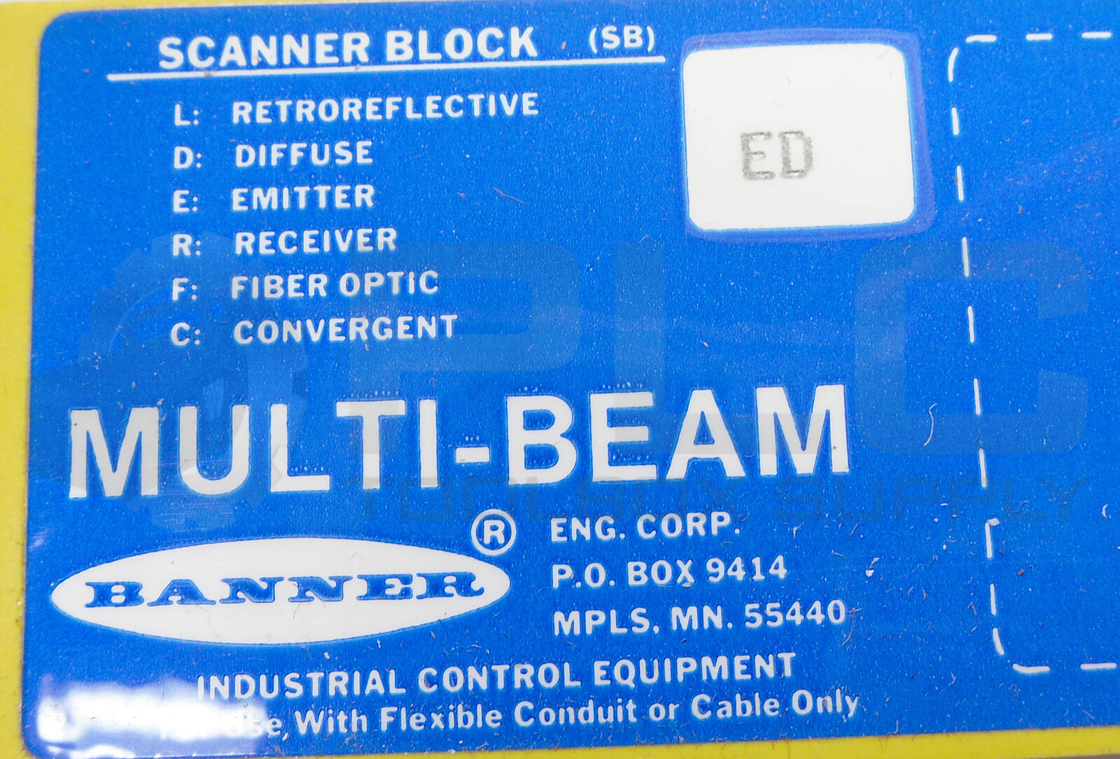 NEW BANNER ED MULTI BEAM SCANNER BLOCK *READ* - PLC Toolbox Supply