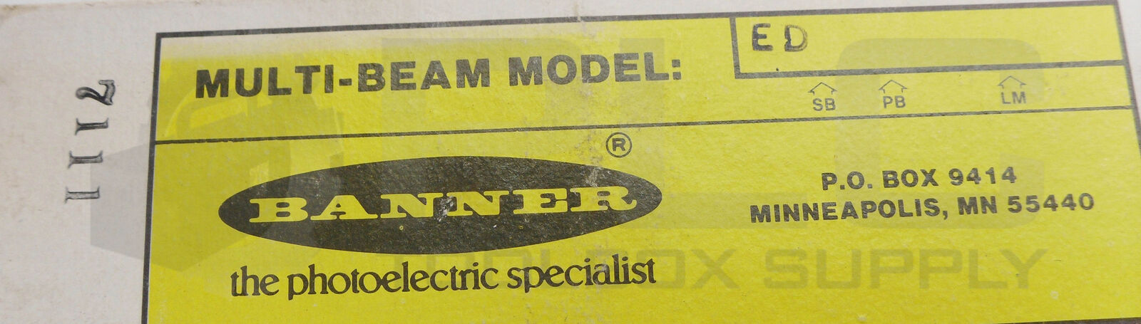 NEW BANNER ED MULTI BEAM SCANNER BLOCK *READ* - PLC Toolbox Supply