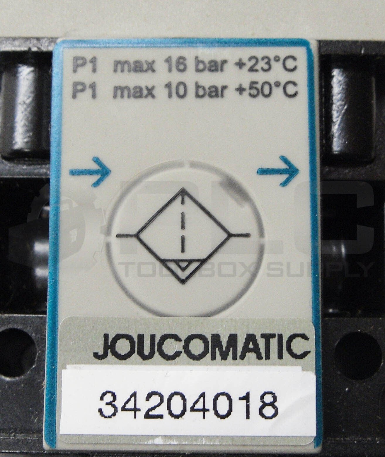 NEW JOUCOMATIC 34204018 PNEUMATIC FILTER 16BAR - PLC Toolbox Supply