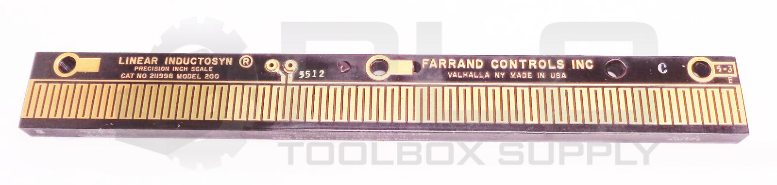 NEW LINEAR INDUCTOSYN 211998 PRECISION SCALE INCH MODEL 200 FARRAND ...