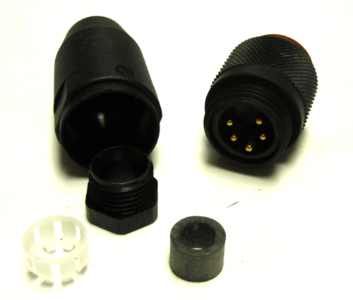 NEW LOT OF 2 LUMBERG RSC 50/9 5 PIN MINI FIELD MALE CONNECTORS - PLC ...