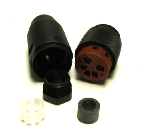 NEW LOT OF 2 LUMBERG RSC 50/9 5 PIN MINI FIELD MALE CONNECTORS - PLC ...