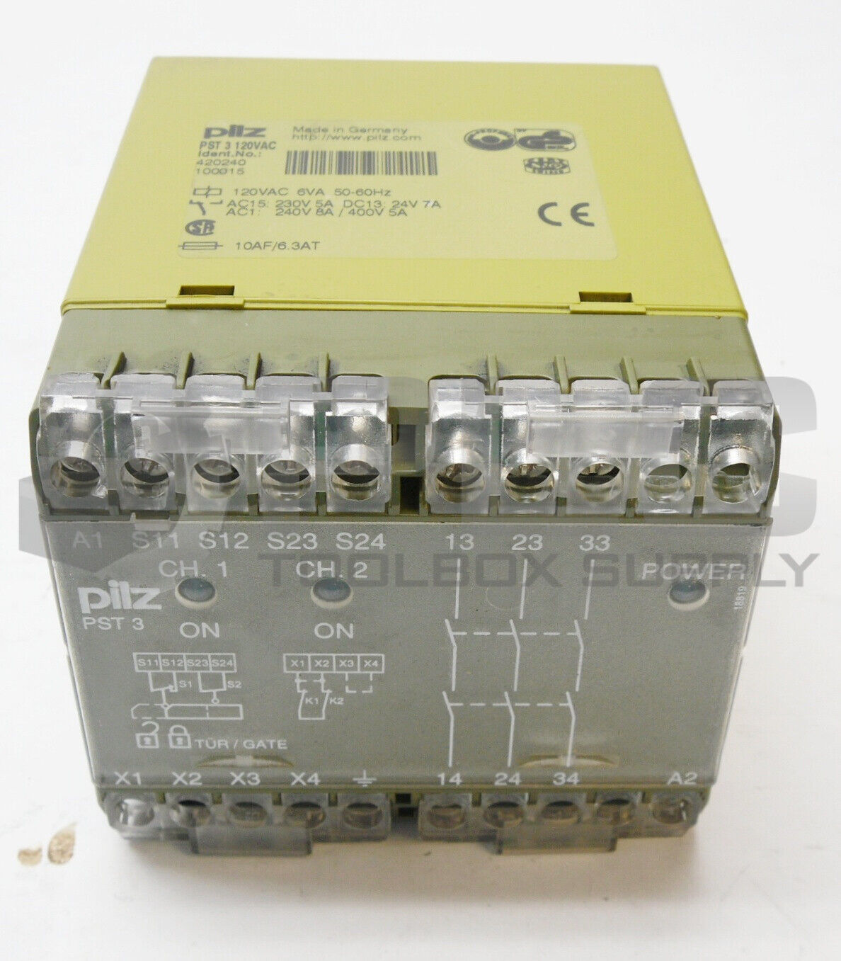NEW PILZ PST-3-120VAC SAFETY RELAY 5AMP 230V COIL120VAC 6VA 50/60HZ ...