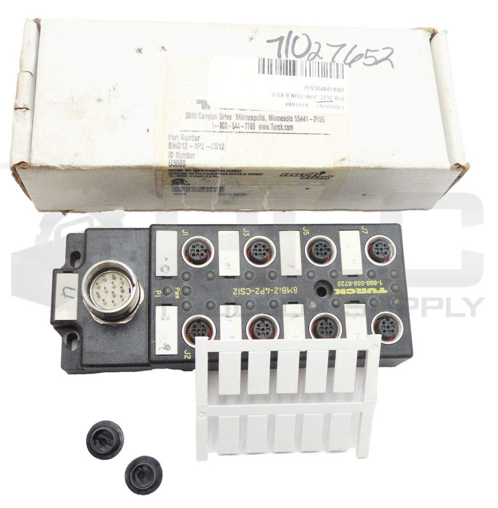 TURCK 8MB12-4P2-CS12 ELECTRIC JUNCTION BOX - PLC Toolbox Supply