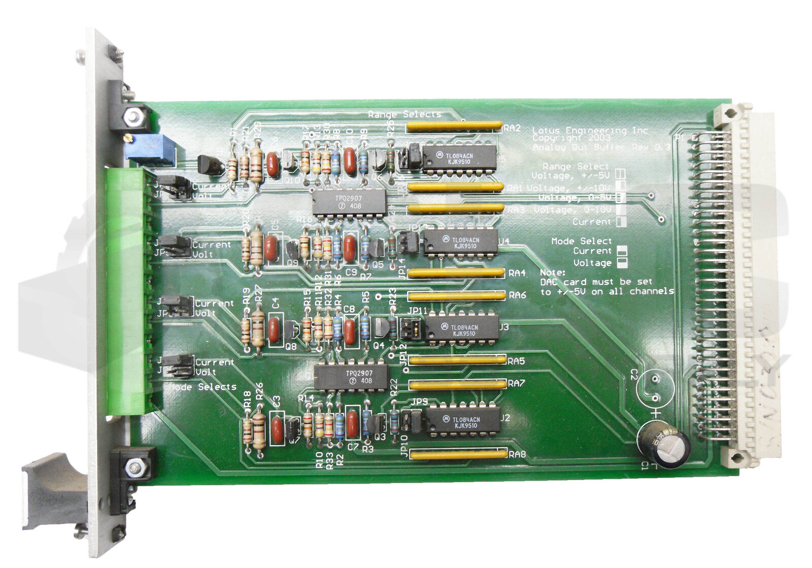 LOTUS ENGINEERING REV 0.3 ANALOG OUT BUFFER - PLC Toolbox Supply