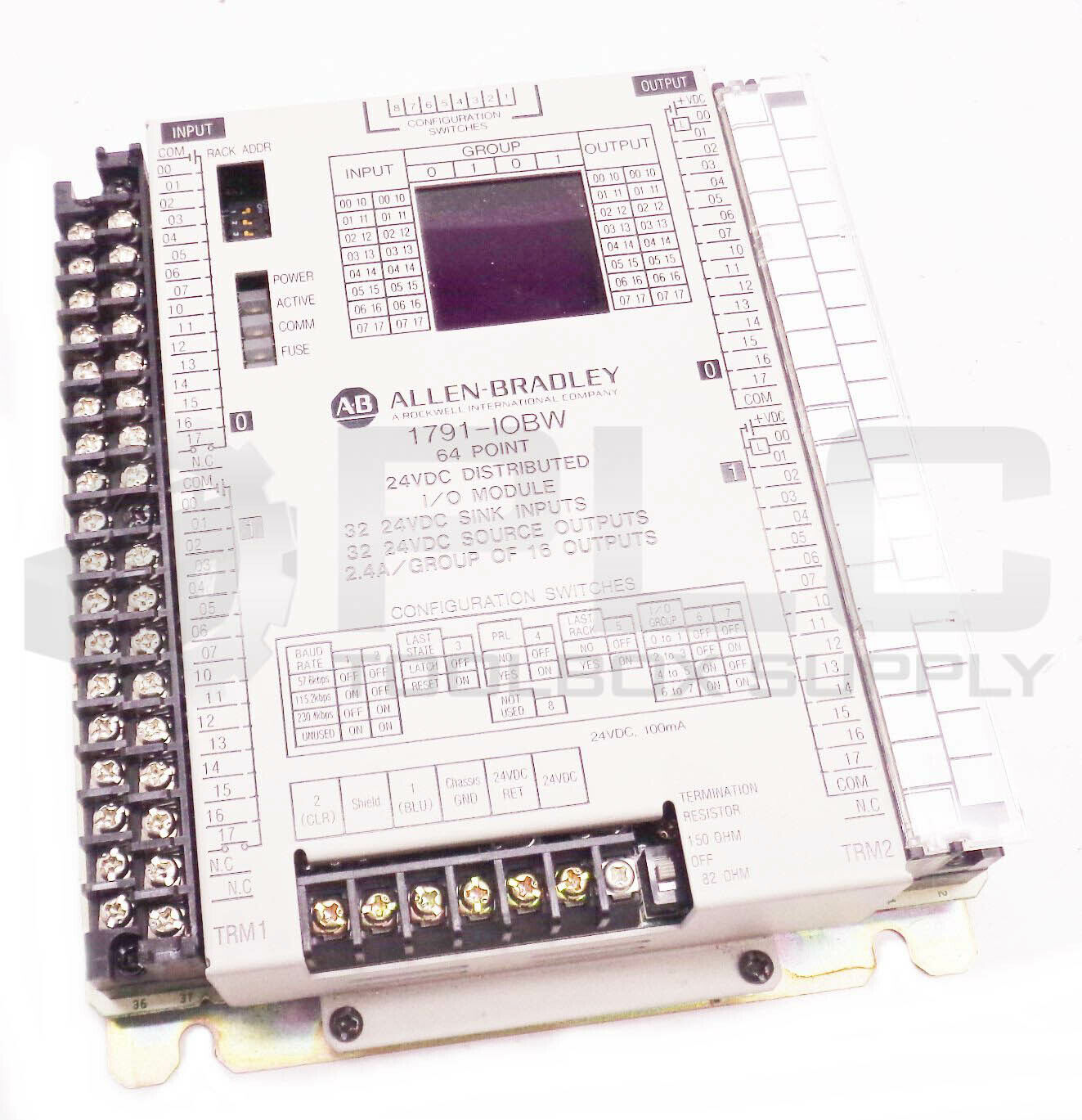 NEW ALLEN BRADLEY 1791-IOBW 64 POINT I/O MODULE 24VDC *READ* - PLC ...