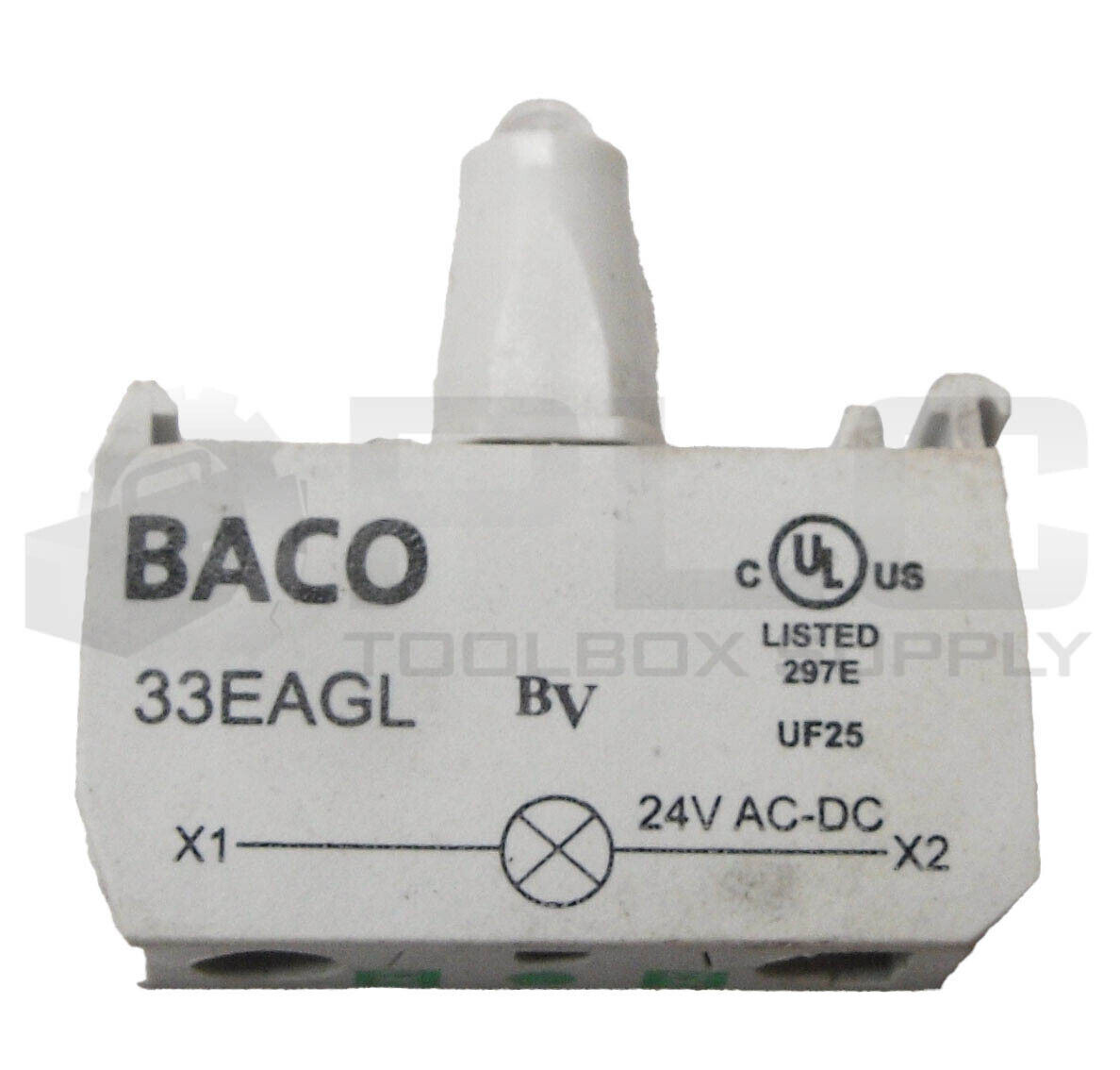 NEW BACO 33EAGL LIGHT BLOCK SWITCH 24V AC/DC - PLC Toolbox Supply
