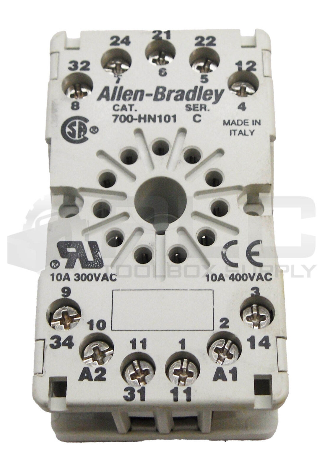 NEW BOX OF 10 ALLEN BRADLEY 700-HN101 /C 11-PIN SOCKET 10A 300-400VAC ...