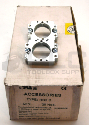 NEW BOX OF 20 SHAMROCK CONTROLS RB2 B MOUNTING COLLARS - PLC Toolbox Supply