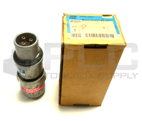 NEW CROUSE HINDS APJ3375 INLET PLUG M3 - PLC Toolbox Supply
