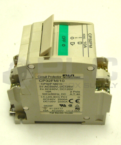 NEW FUJI ELECTRIC CP32FM/10 CIRCUIT PROTECTOR 2 POLE - PLC Toolbox Supply