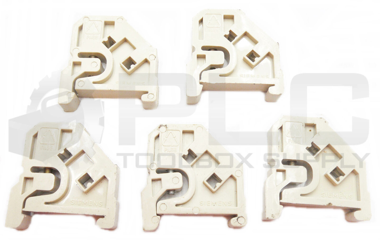 NEW LOT OF 5 SIEMENS 8WA1 808 THERMOPLASTIC END RETAINER - PLC Toolbox ...