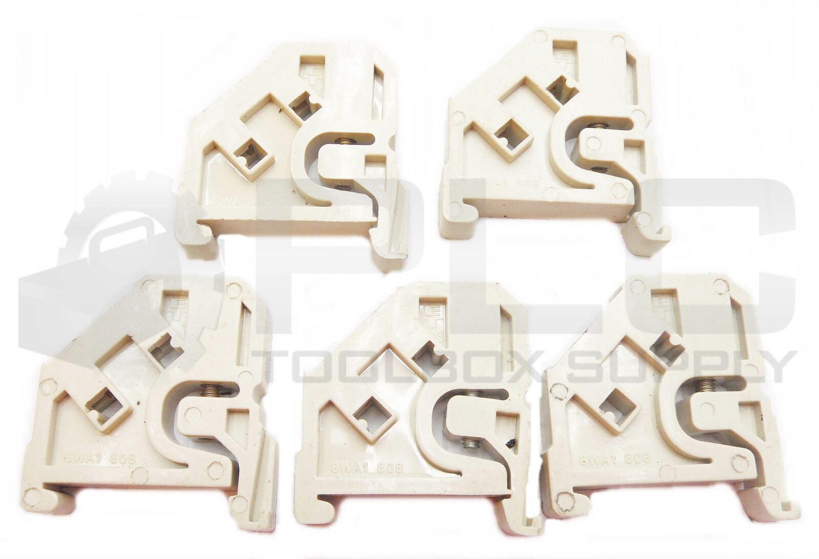 NEW LOT OF 5 SIEMENS 8WA1 808 THERMOPLASTIC END RETAINER - PLC Toolbox ...
