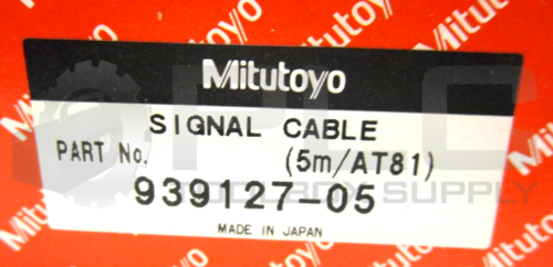 NEW MITUTOYO 939127-05 SIGNAL CABLE - PLC Toolbox Supply
