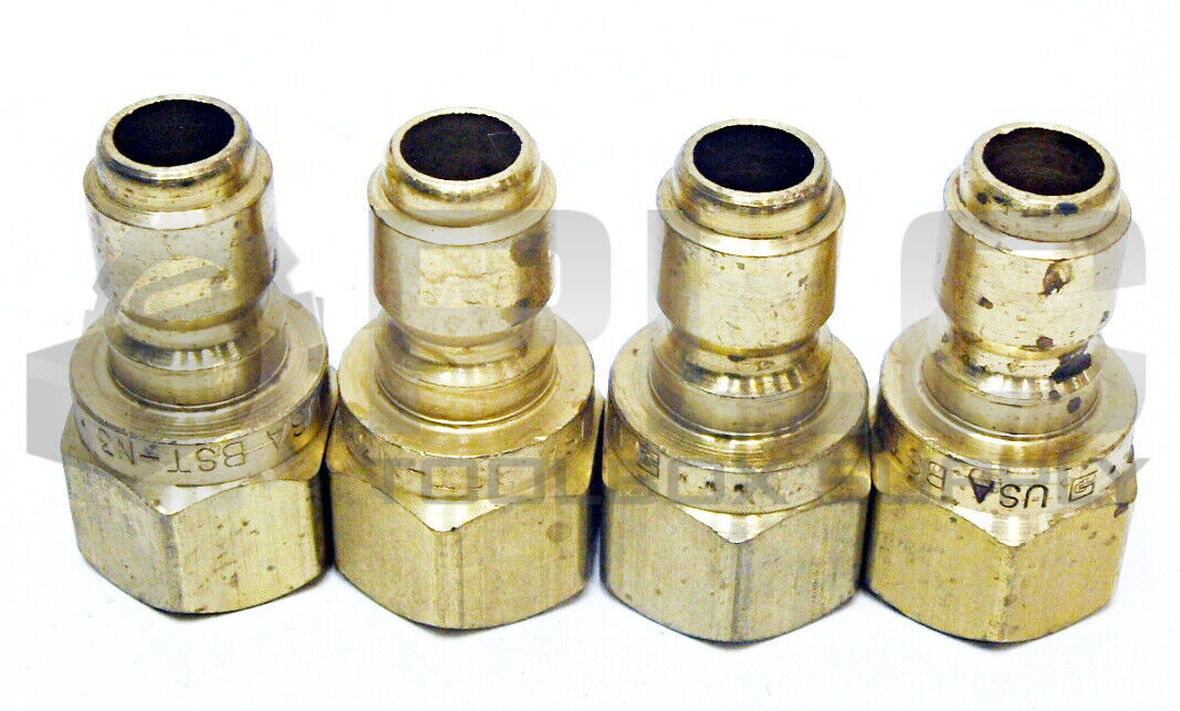 LOT OF 4 NEW PARKER BST-N3 HIGH FLOW HYDRAULIC QUICK COUPLER 3/8 NPT ...