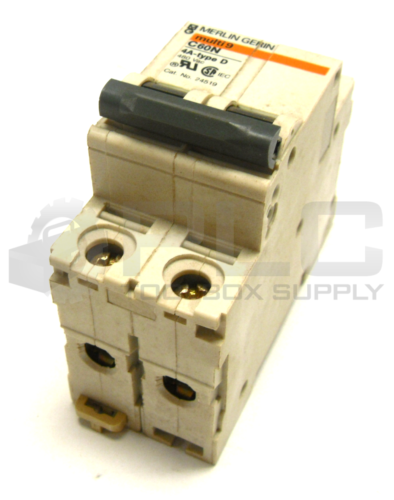MERLIN GERIN 24518 2 POLE CIRCUIT BREAKER C60N 4A TYPE D - PLC Toolbox Supply