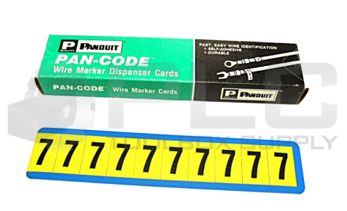 NEW BOX OF 19 PANDUIT PCL100-7 MARKER LABELS - PLC Toolbox Supply
