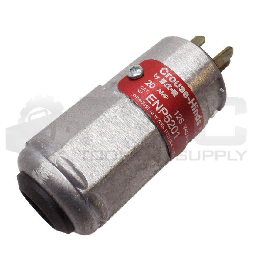 NEW CROUSE HINDS ENP5201 HAZARDOUS LOCATION PLUG 20A 125VAC 50-400HZ ...