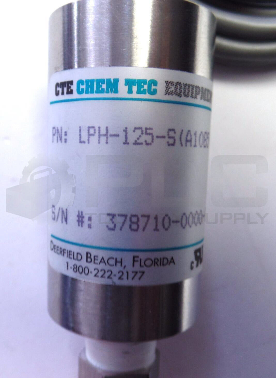 NEW CTE CHEM TEC FLOW MONITOR LPH-125-S - PLC Toolbox Supply