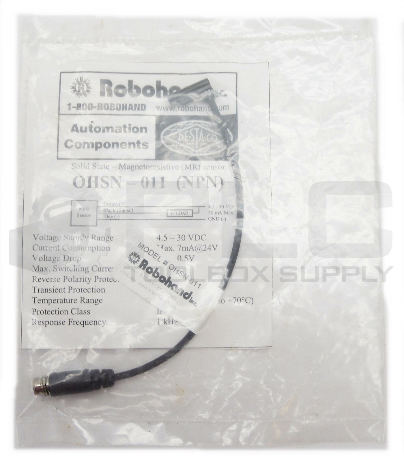 NEW DESTACO ROBOHAND OHSN-011 SOLID STATE MAGNETO RESISTIVE SENSOR ...